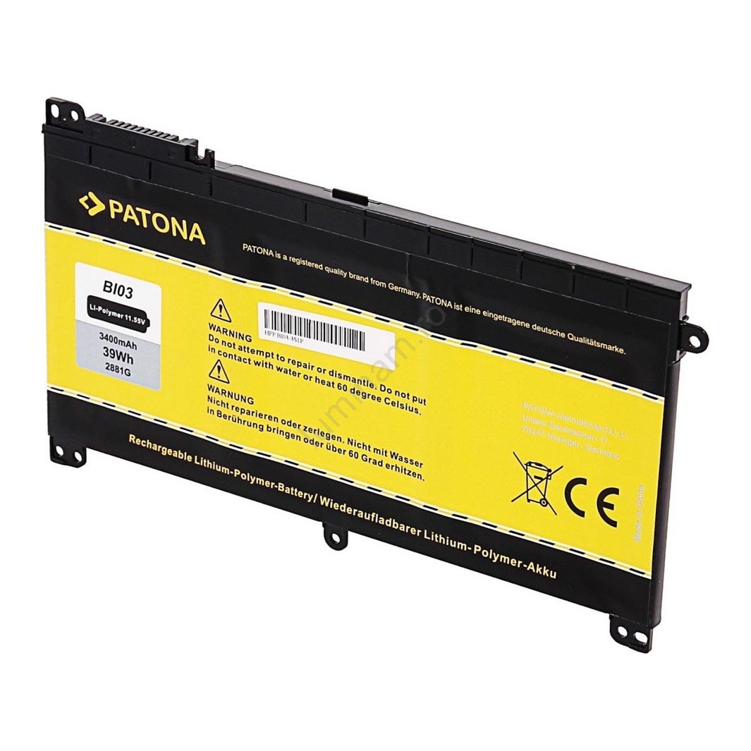 Acumulator HP Pavilion x360 13 serie 3400mAh Li-lon 11,55V BI03XL ...