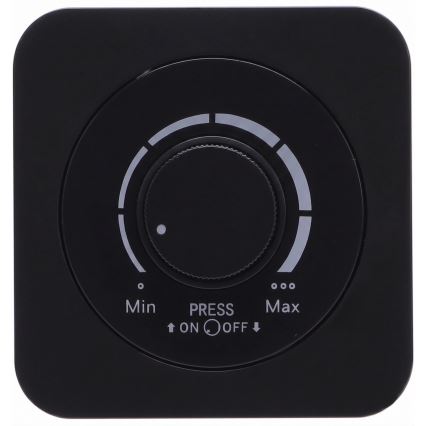 Aigostar - Variator de lumină cu ramă 250V/10A, negru | Luminam