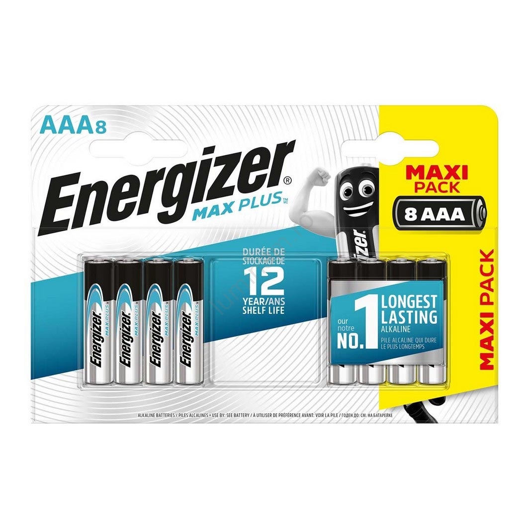 Baterii alcaline AAA 1,5V Energizer 8 buc. | Luminam