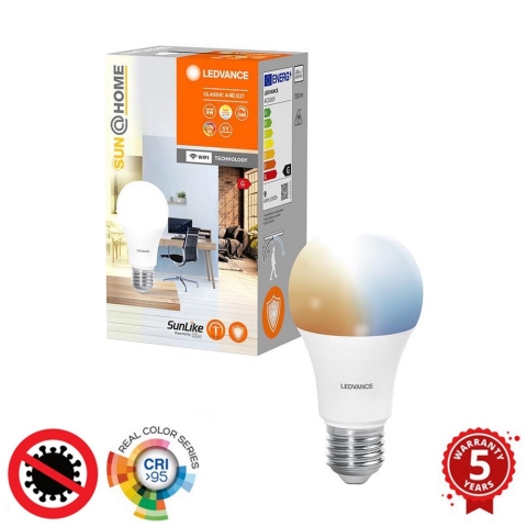 Bec LED dimabil antibacterian A60 E27/9W/230V Wi-Fi Ledvance | Luminam
