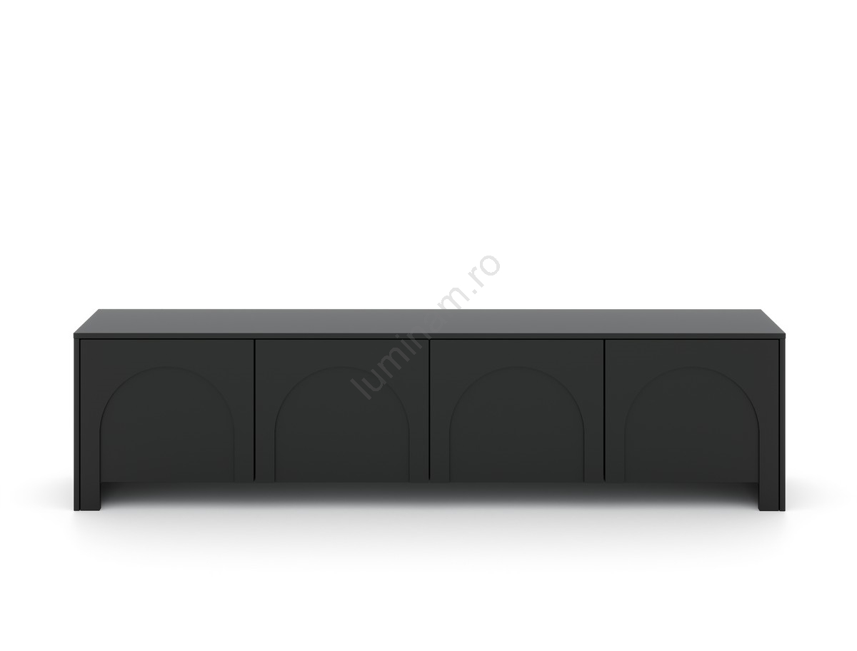 Comodă TV NIO, neagră | Luminam