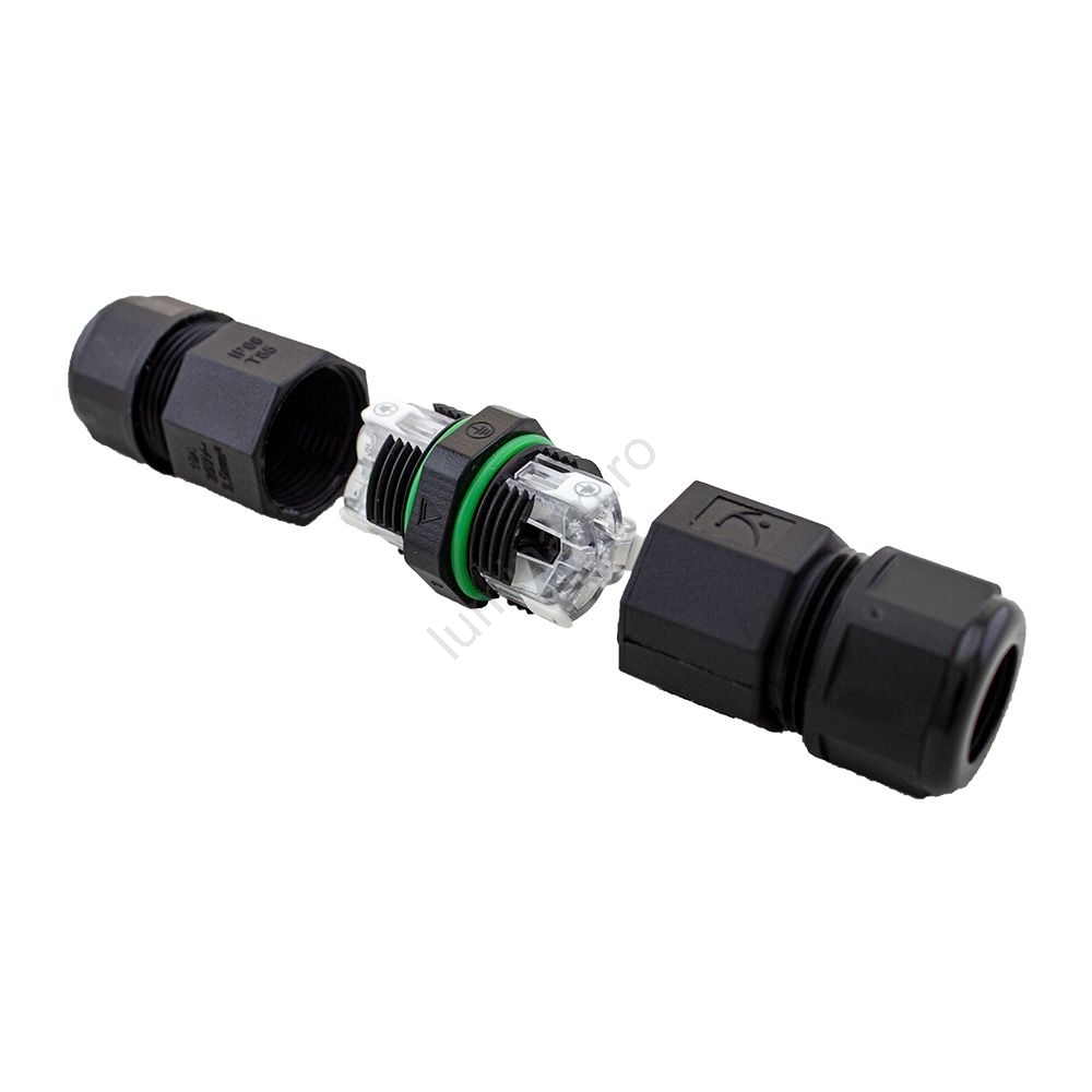 Conector de cabluri fără șuruburi 16A 250V 3x2,5 mm2 IP68 | Luminam