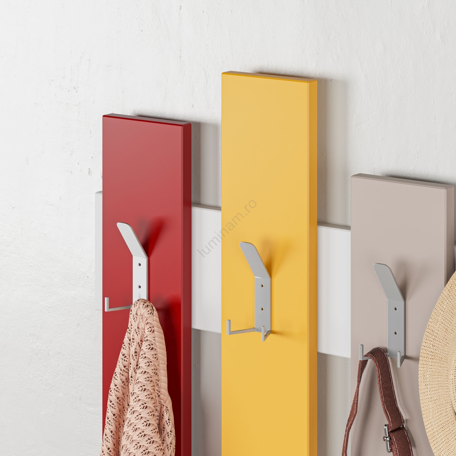 Cuier de perete WAVE 79x64 cm multicolor | Luminam