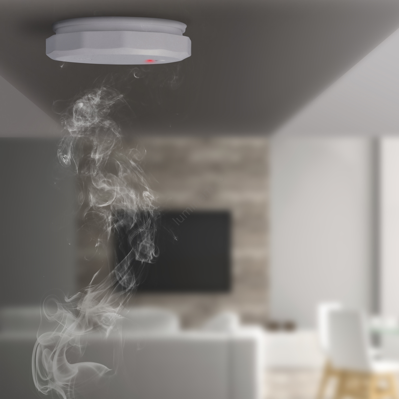 Detector de fum cu alarmă 85dB 9V Solight 1D33A | Luminam