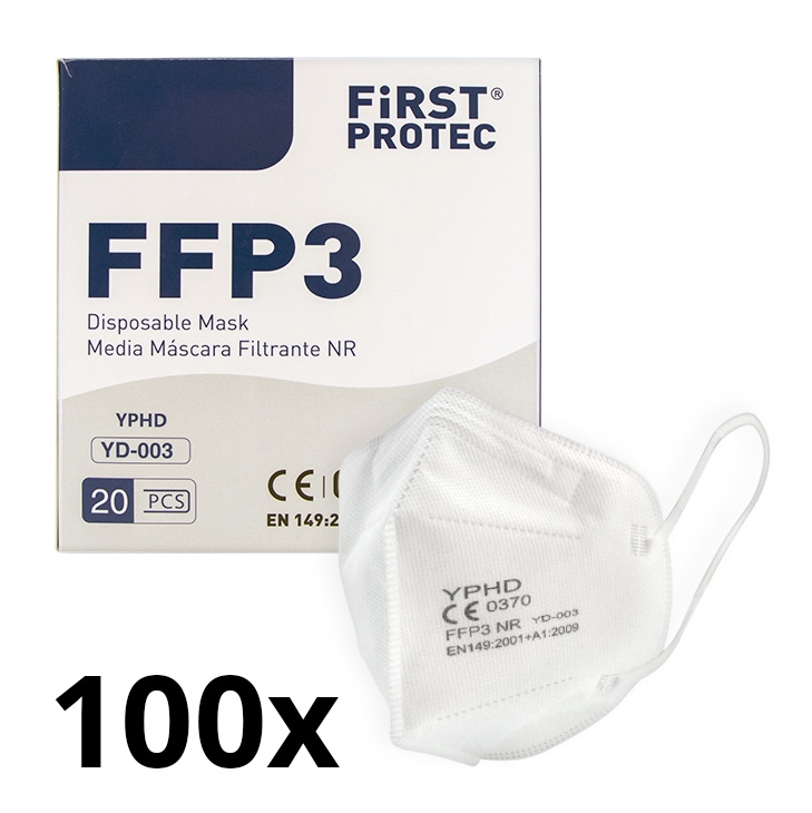 Echipament de protecție – mască de protecție respiratorie FFP3 NR CE 0370 100 buc. | Luminam