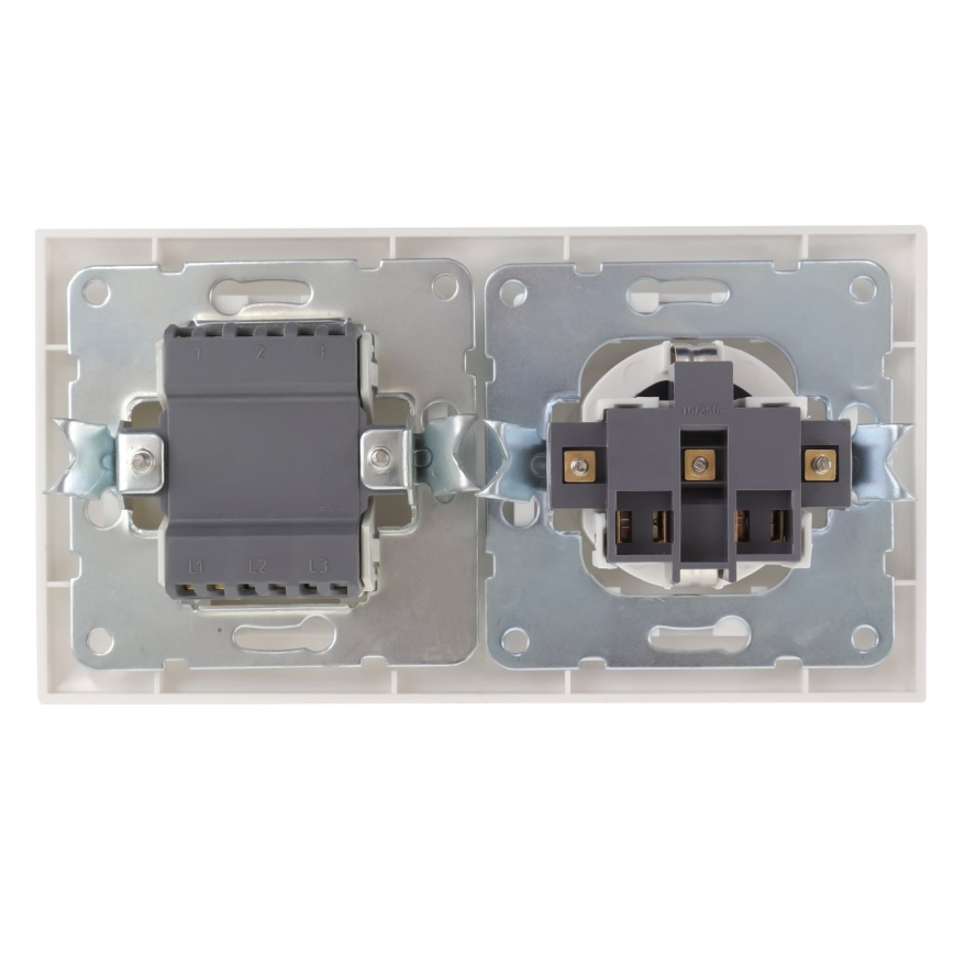 Întrerupător cu priză 1x16A/250V Aigostar | Luminam