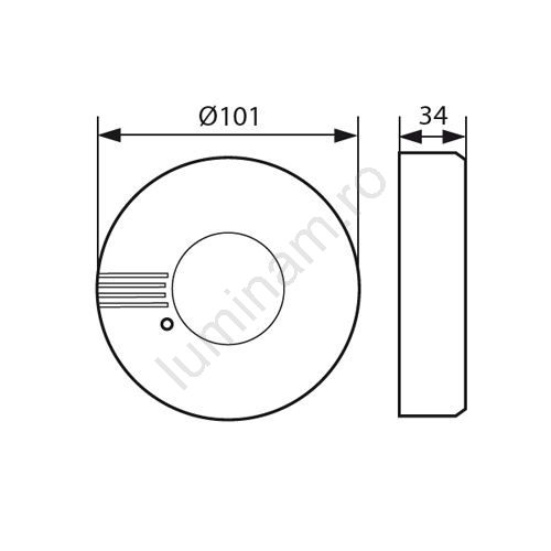 Kanlux 23480 - Detector de fum 9V | Luminam