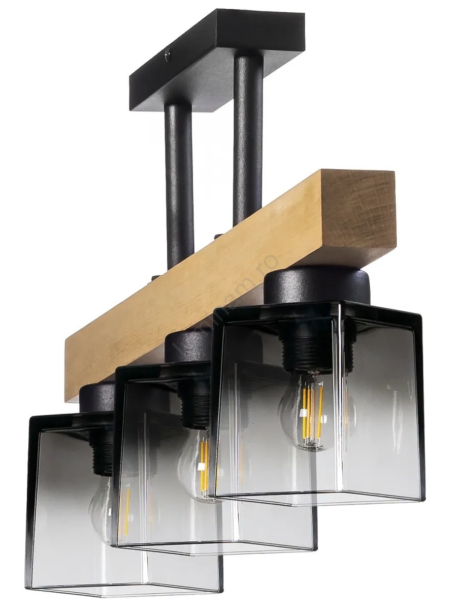 Lustră aplicată RUSTIC RADIANCE 3xE27/60W/230V | Luminam