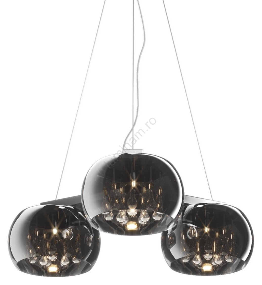 Lustră de cristal pe cablu CRYSTAL 3xG9/42W/230V Zuma Line P0076-03R ...