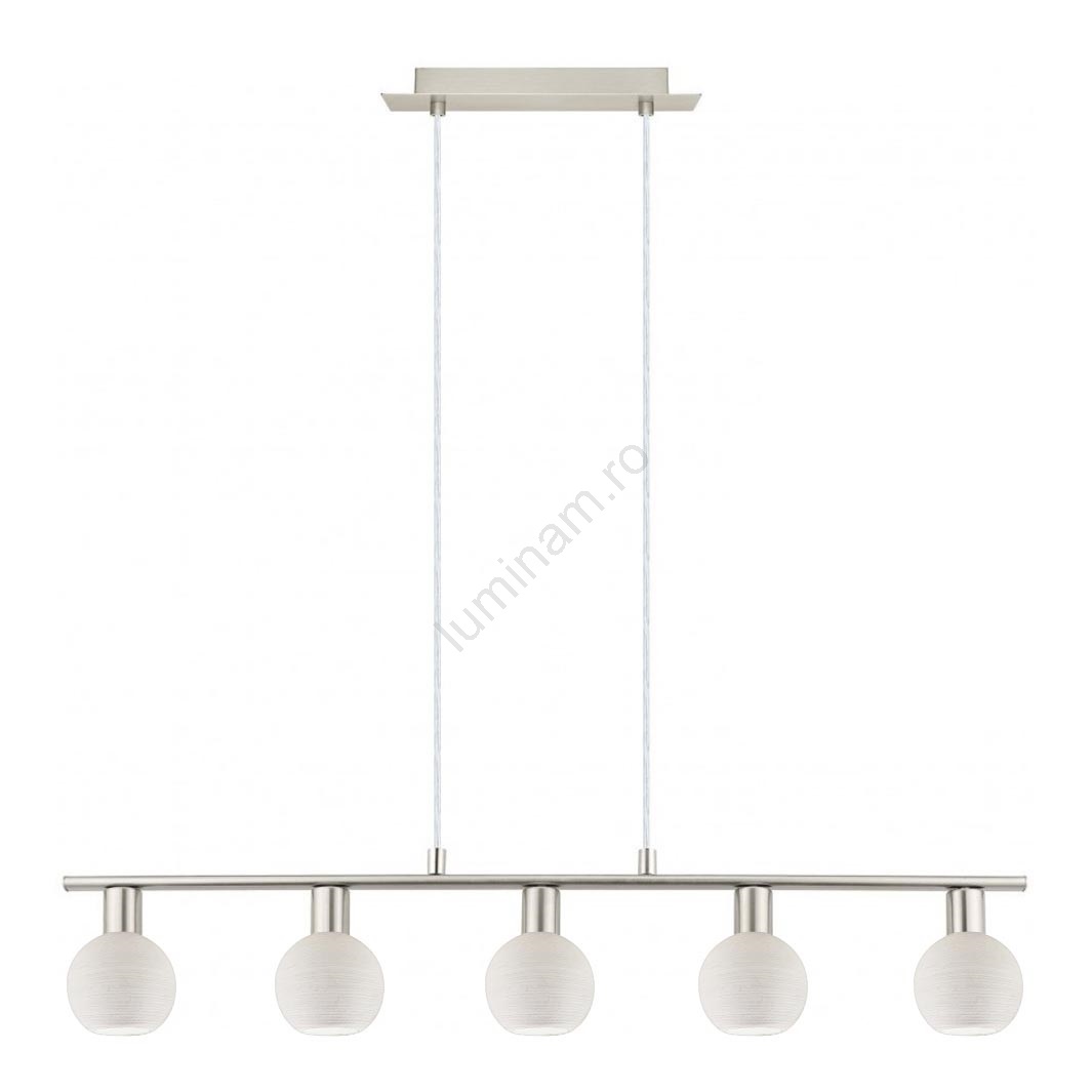 Lustră LED pe cablu Eglo MY CHOICE 5xE14/4W/230V crom/alb | Luminam