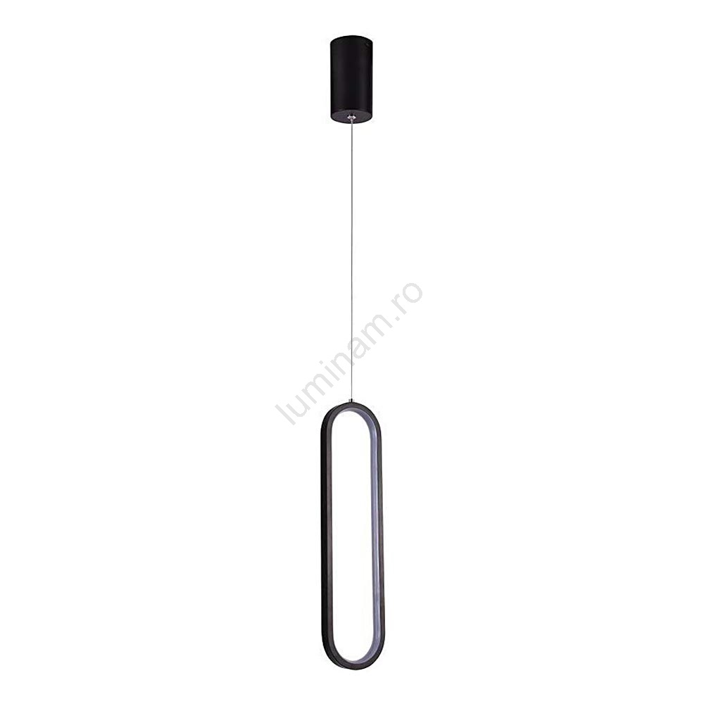 Lustră LED pe cablu LED/13W/230V 4000K negru | Luminam