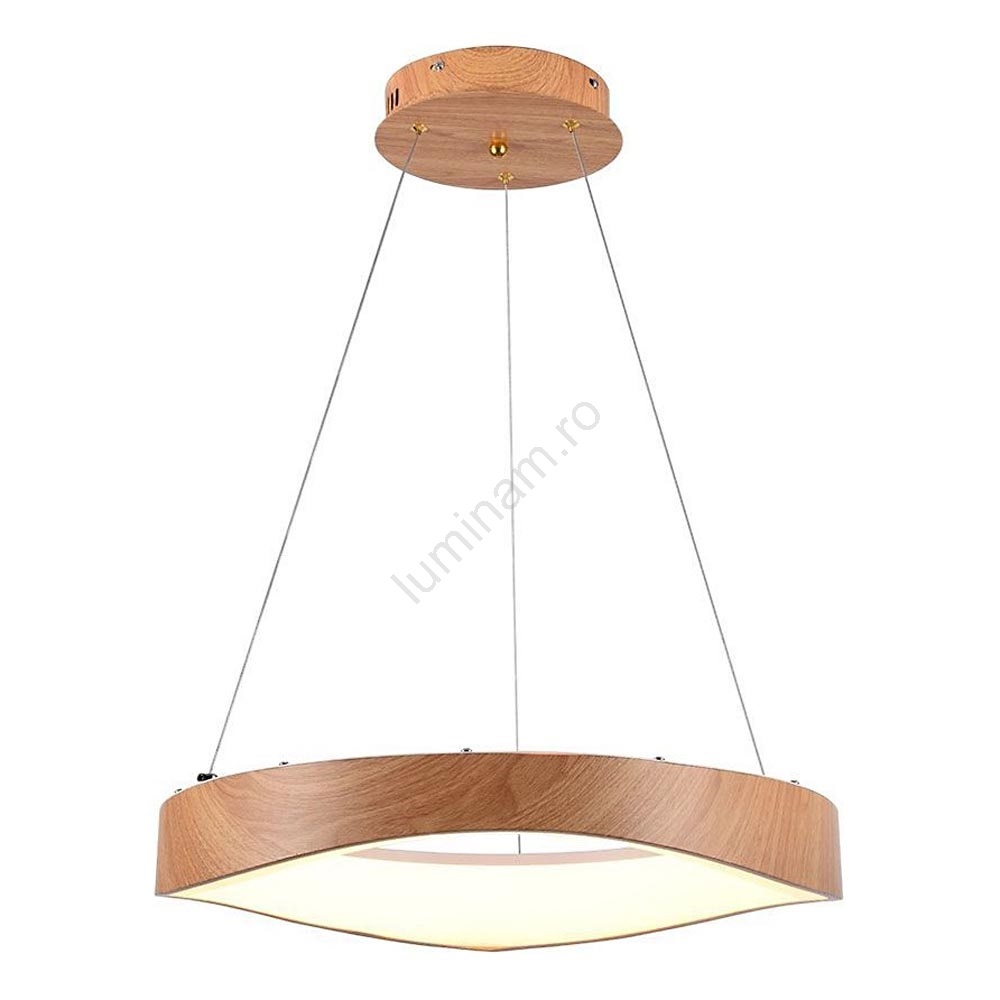 Lustră LED pe cablu LED/25W/230V 3000K ø 50 cm maro | Luminam