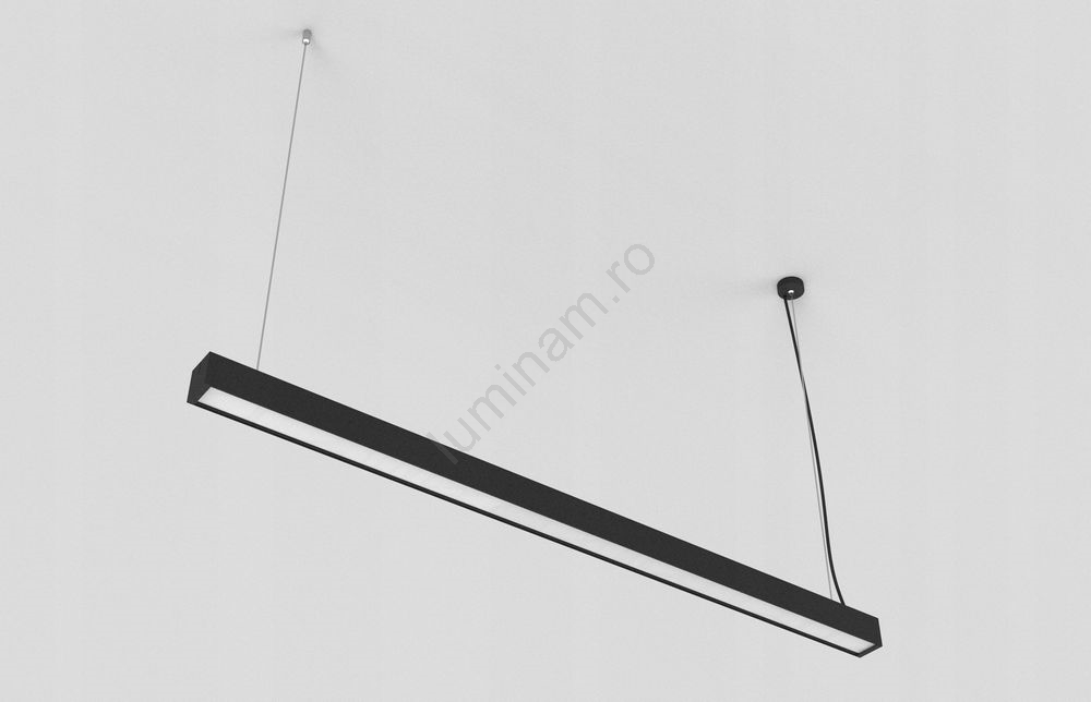 Lustră LED pe cablu LED/40W/230V 120cm neagră | Luminam