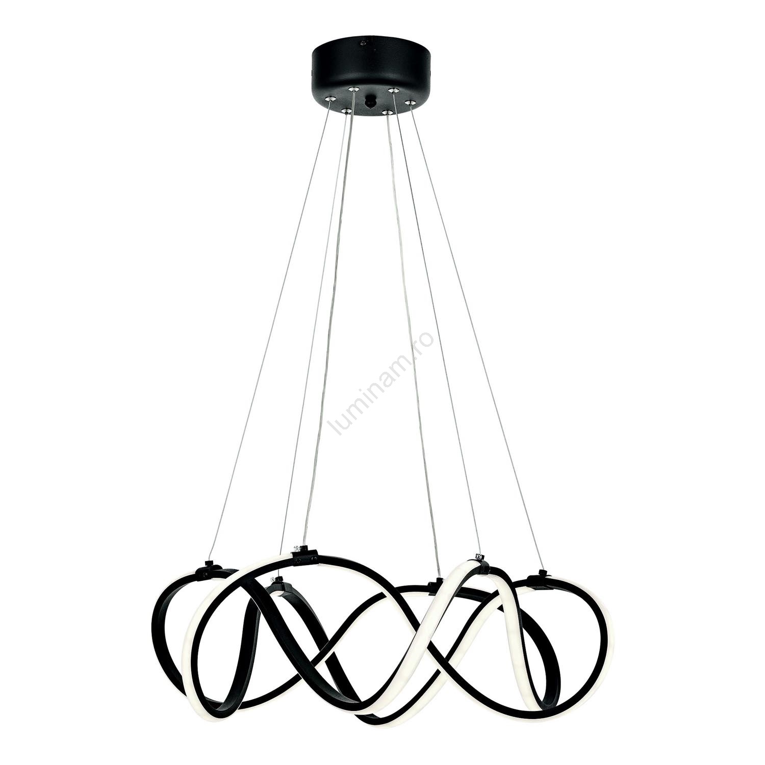 Lustră LED pe cablu LED/54W/230V 3000/4000/6000K negru | Luminam