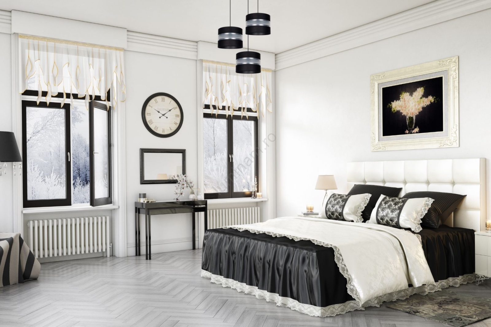 Lustră pe cablu CORAL 3xE27/60W/230V negru/crom d. 45 cm | Luminam