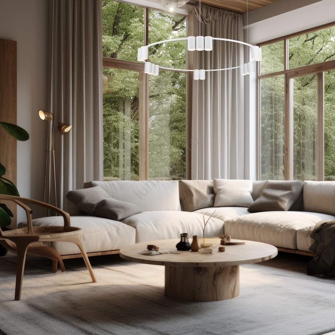 Lustră pe cablu GENESIS 15xGU10/8W/230V alb | Luminam