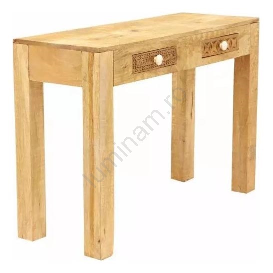 Masă consolă MANU 76x110 cm lemn masiv/manghier | Luminam