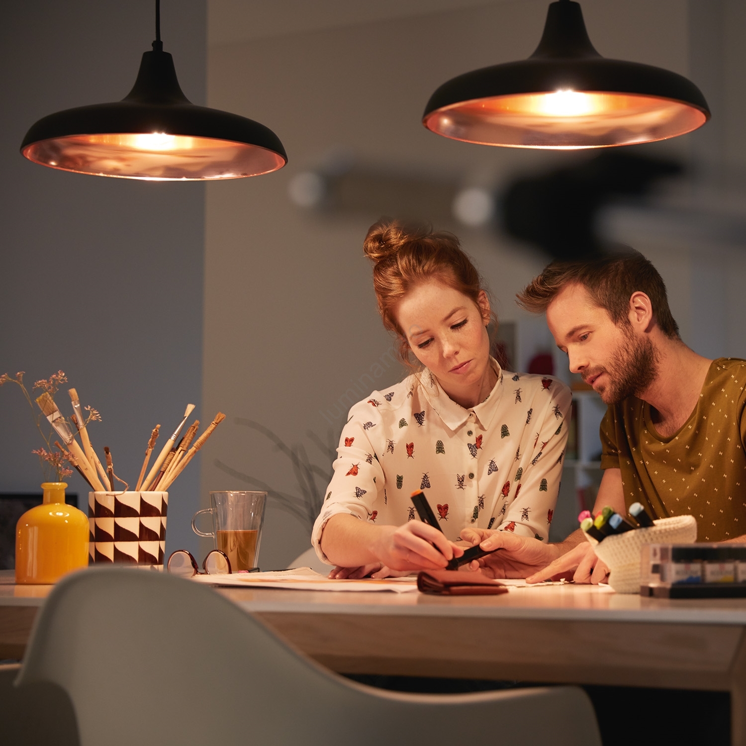 Philips 36532/30/E7 - Plafoniera MYLIVING SURREY E27/60W/230V | Luminam