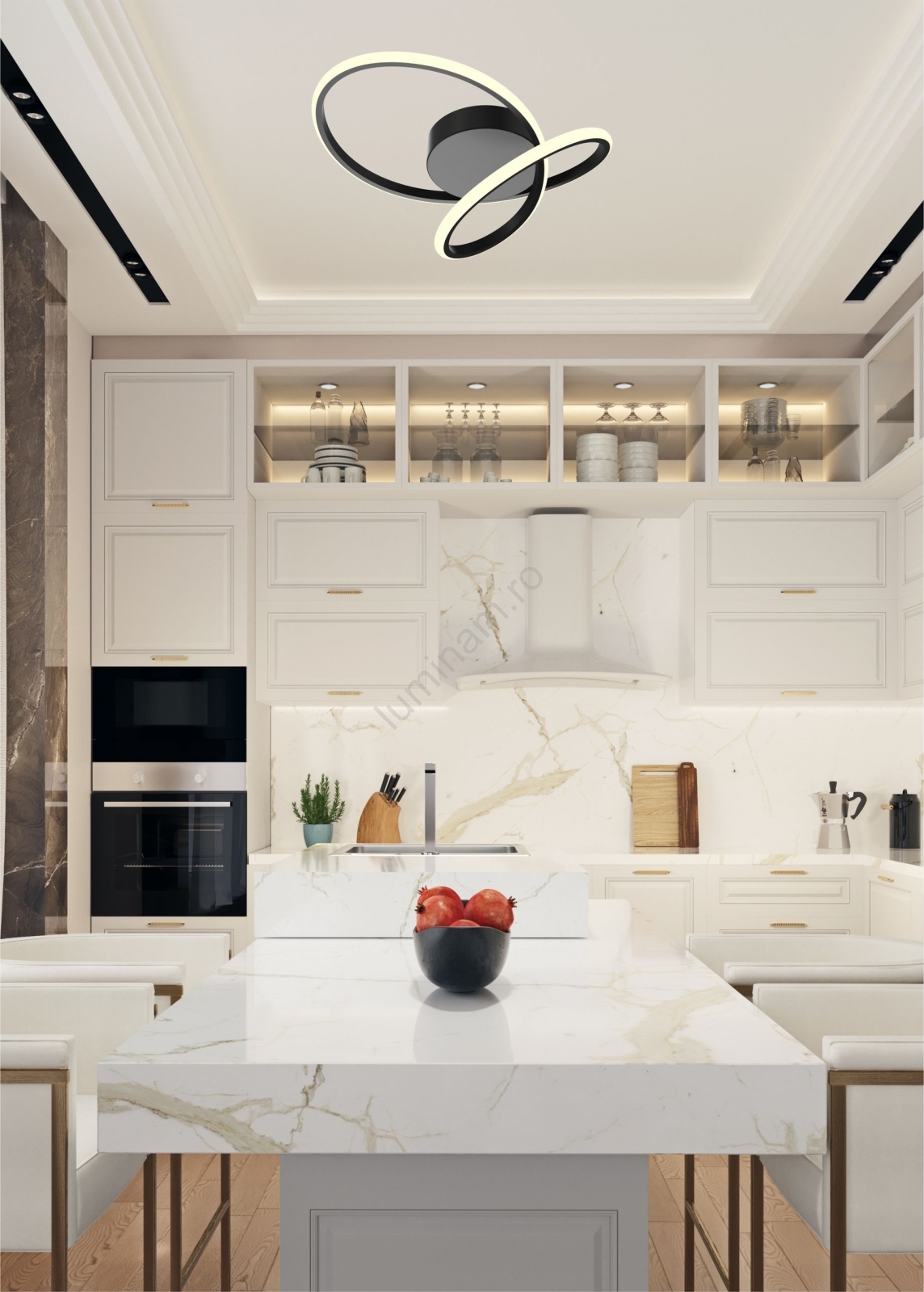 Plafonieră LED Zuma Line MX6354-1-3BT CLINT LED/27W/230V negru | Luminam