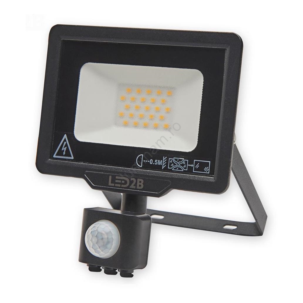Proiector LED de exterior cu senzor LED/20W/230V 6500K IP44 | Luminam