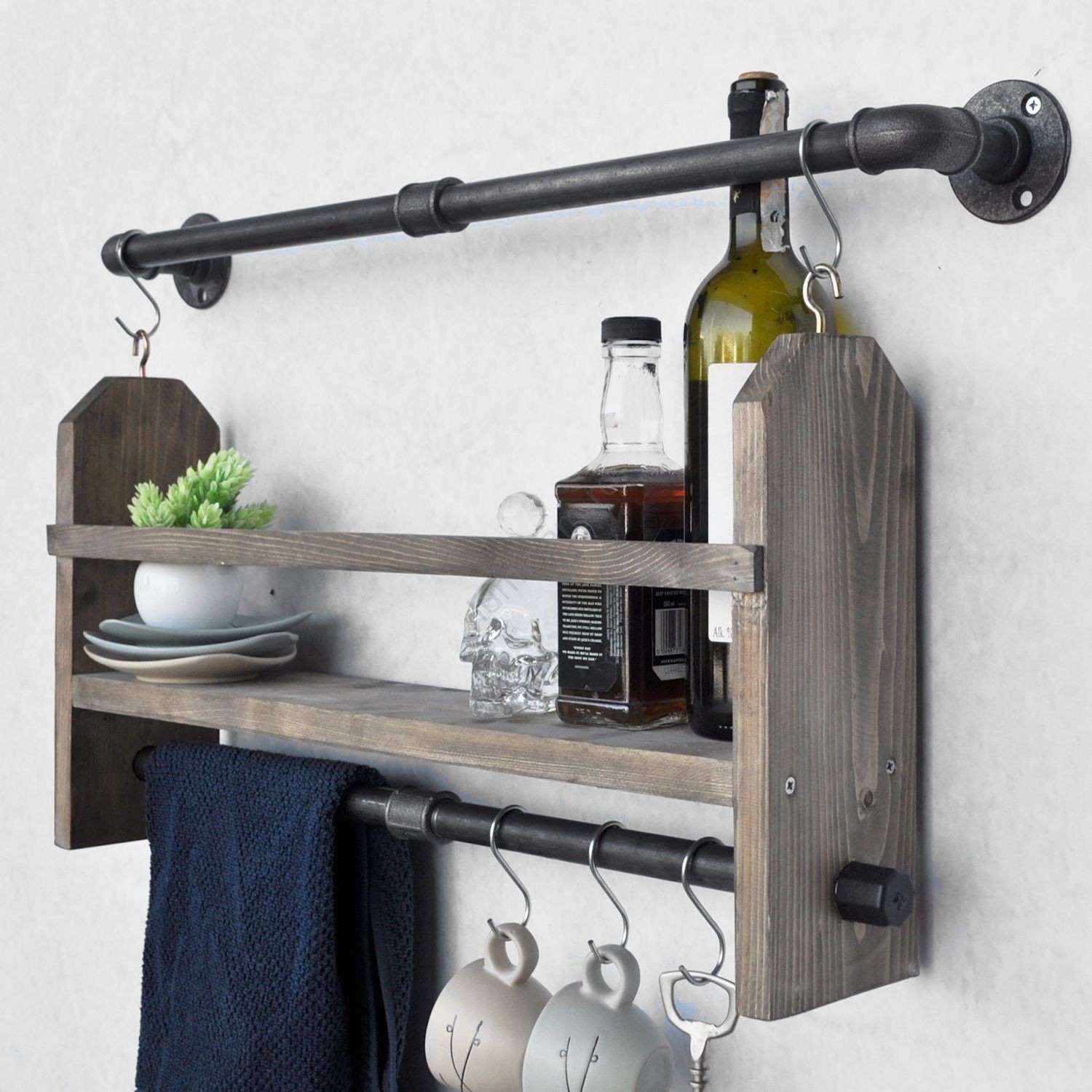 Raft de perete BORU 45x70 cm molid | Luminam