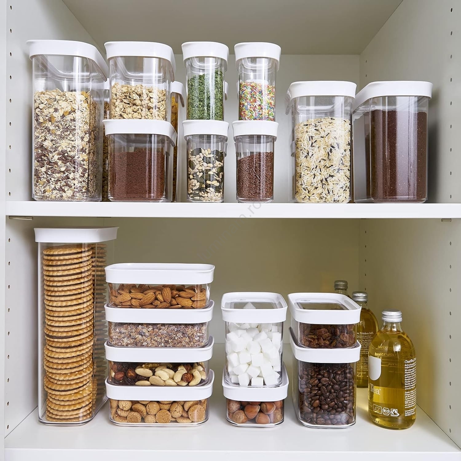 Recipient alimentar Tefal 2,8 l OPTIMA alb/transparent | Luminam