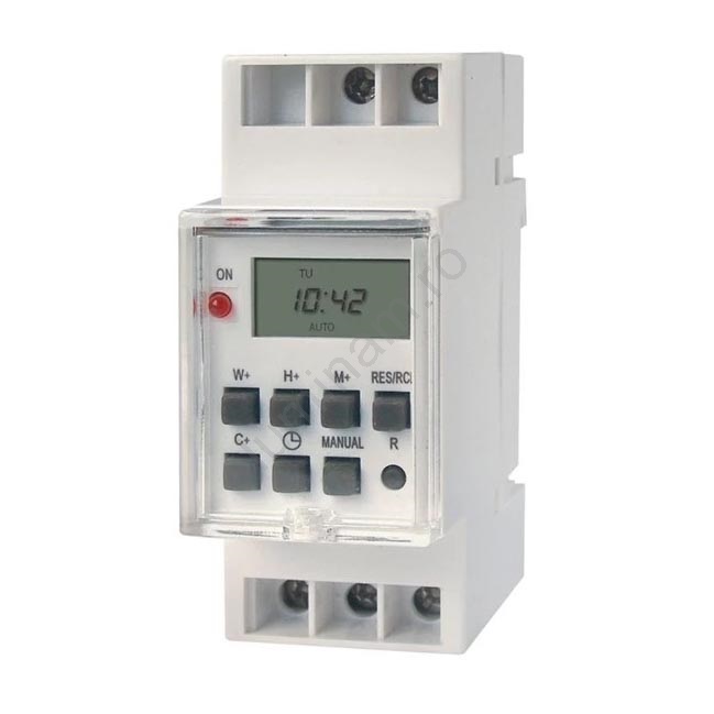 Releu digital cu temporizare pentru șină DIN 3680W/230V | Luminam