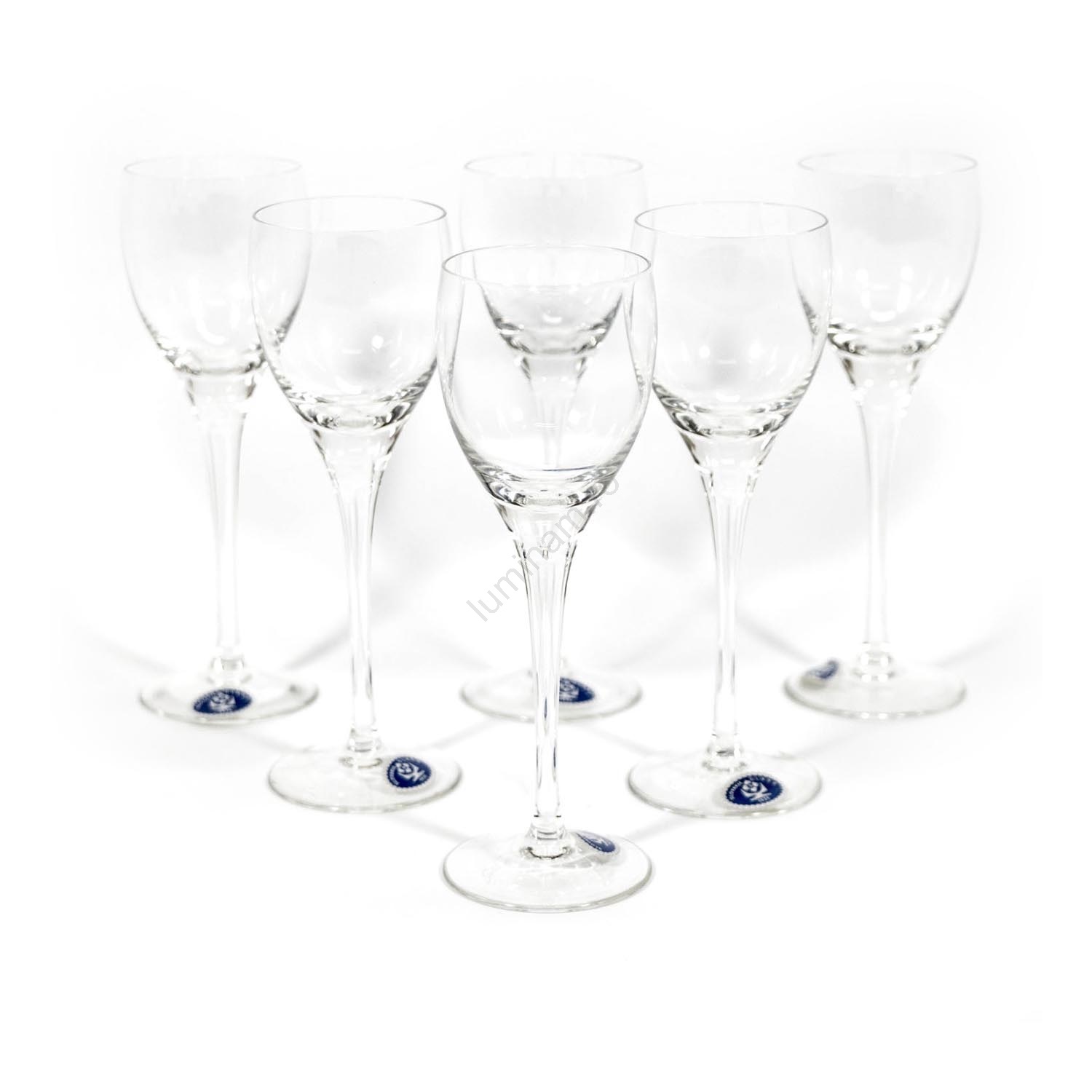 Set 6x pahar de vin 80 ml transparent | Luminam
