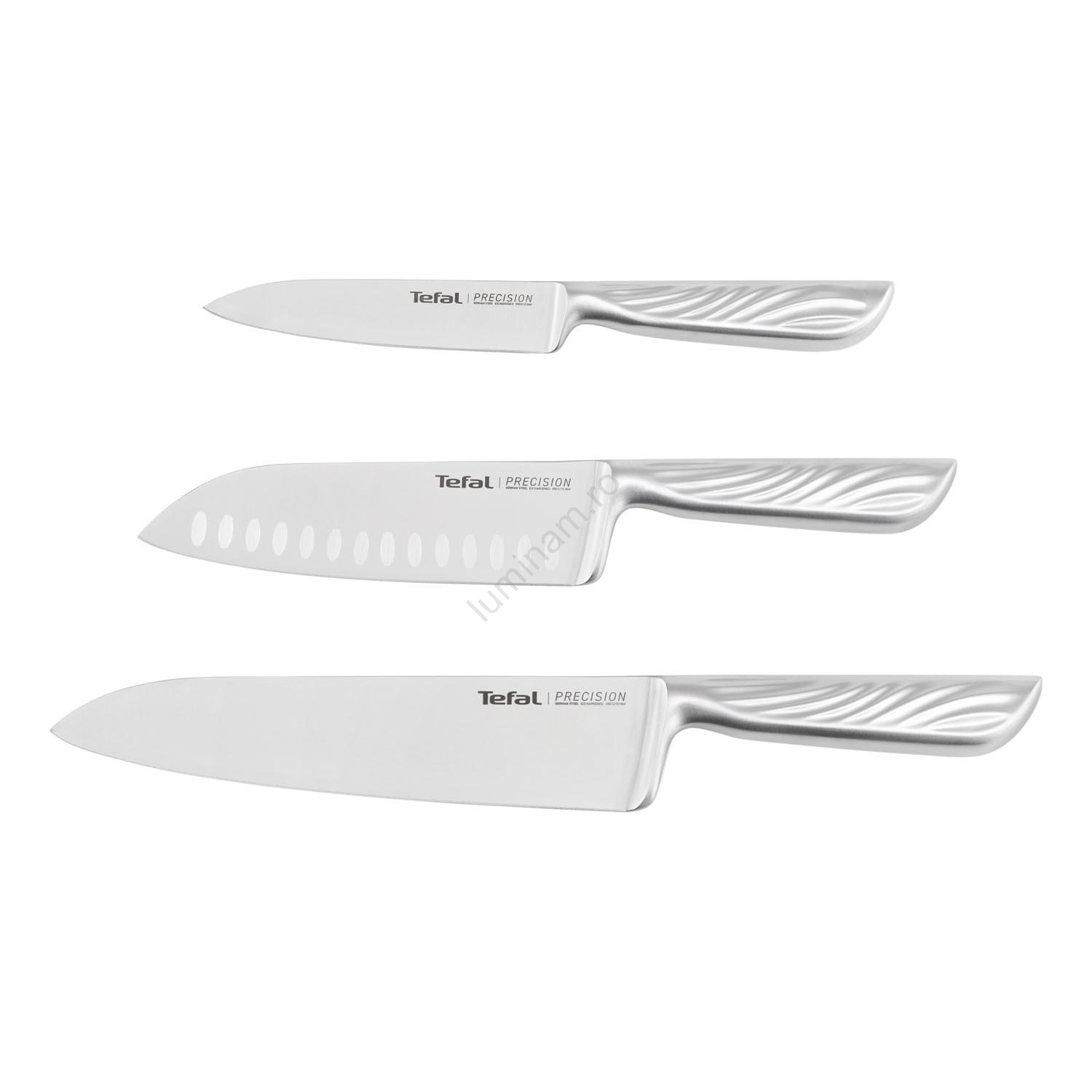 Tefal PRECISION — Set de 3 cuțite de bucătărie | Luminam