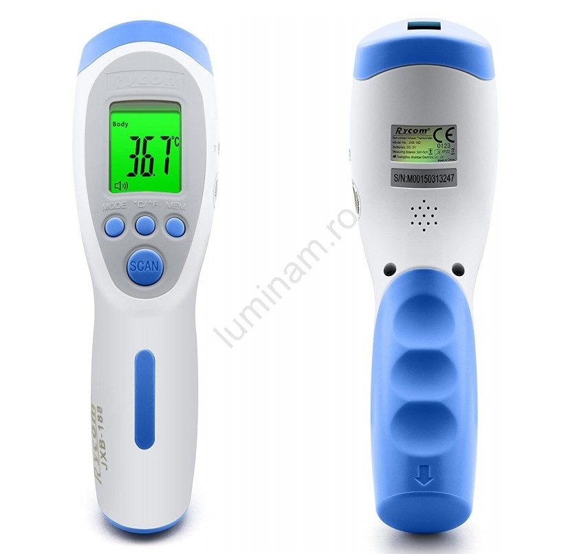 Termometru non-contact cu infraroșu Berrcom JXB-182 2×AA | Luminam